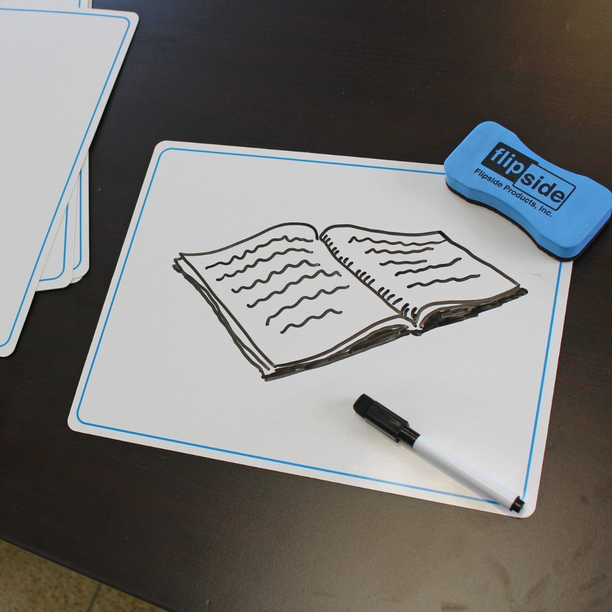 12 Pieces 9" X 12" Plain, TwO-Sided, Dry Erase Learning Mat - Dry erase ...