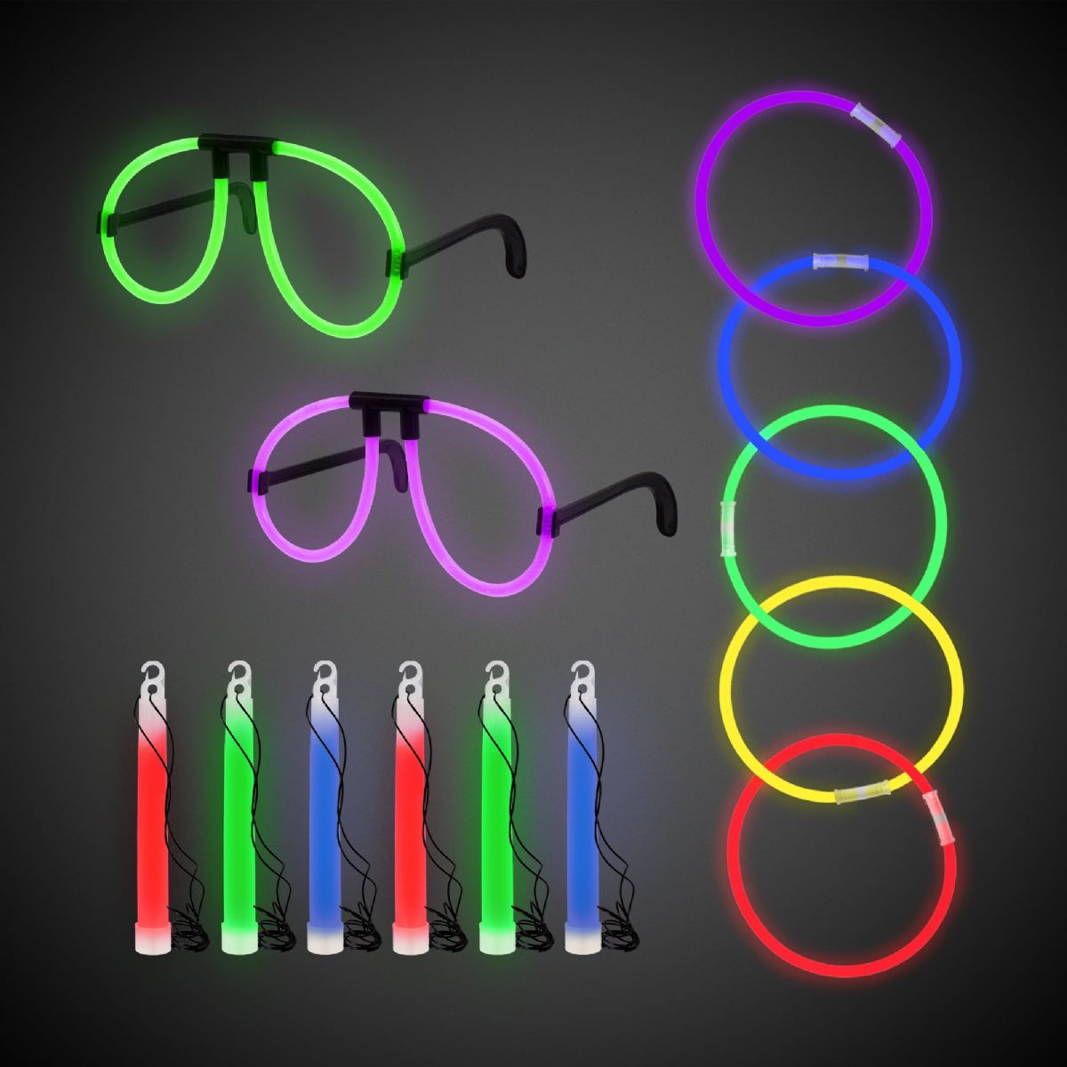 800 Packs Supreme Glow Party Kit (40-Piece) - Costumes & Accessories ...
