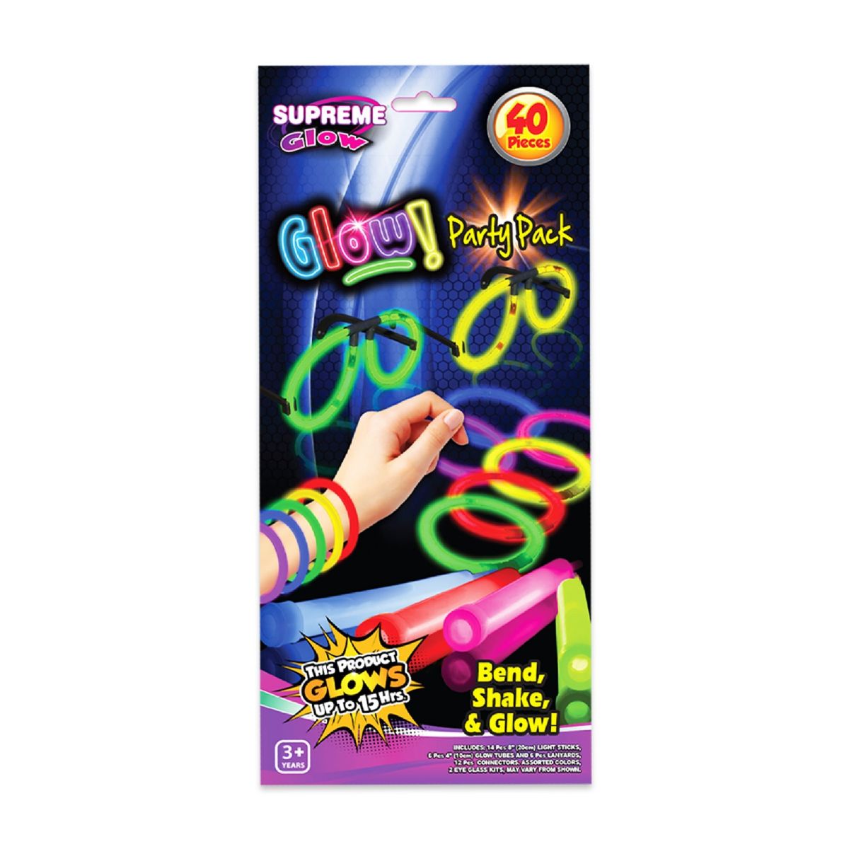 800 Packs Supreme Glow Party Kit (40-Piece) - Costumes & Accessories ...