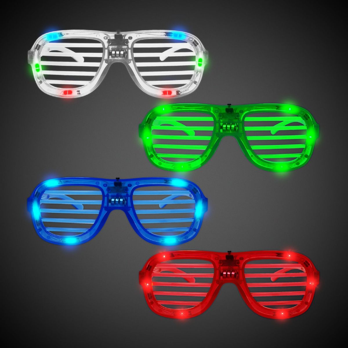 36 Pieces LED Slotted Shades - Costumes & Accessories - at ...