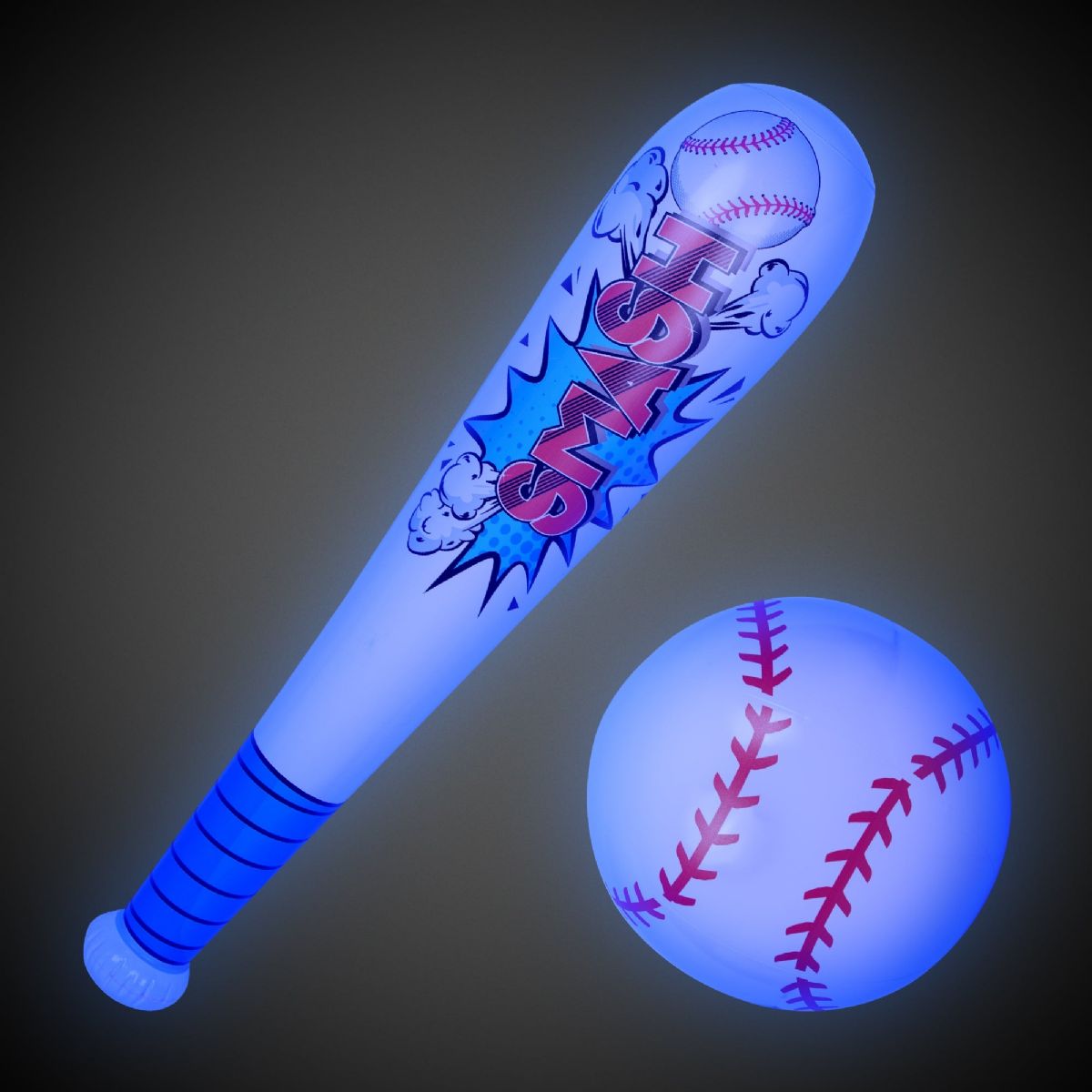 Bulk LED Inflatable Baseball And Bat Set - Wholesale Sock Deals