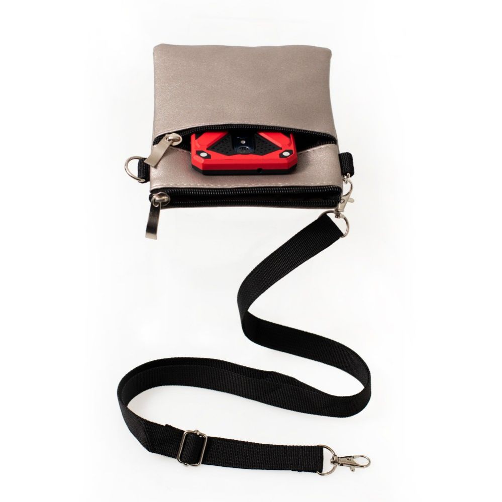 24 Pieces 7 Inch Crossbody Bags 3 In 1 With 2 Zippered Pockets In 4 ...