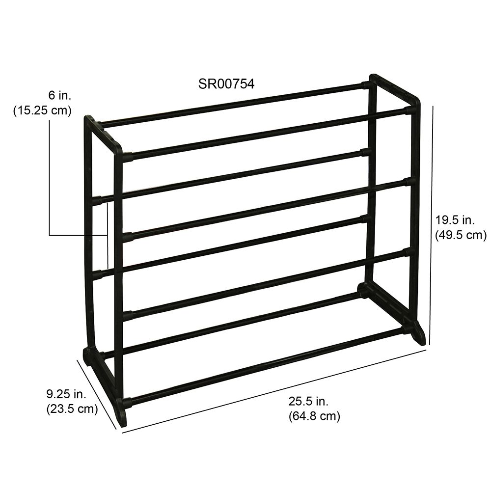 12 Pieces Home Basics Easy Assemble SpacE-Saving 12 Pair Shoe Tower ...