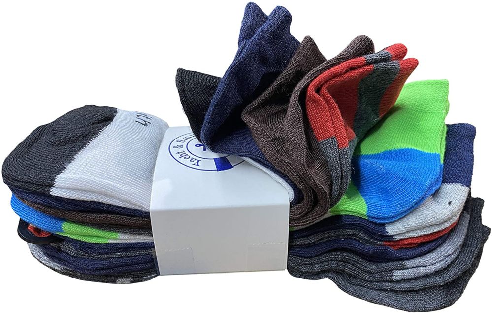 60 Wholesale Yacht & Smith Men's Assorted Colored Prints No Show Ankle ...