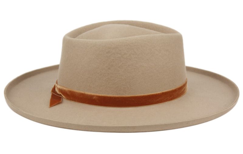 12 Pieces Wide Brim Diamond Crown Wool Felt Fedora With Pencil Curl ...