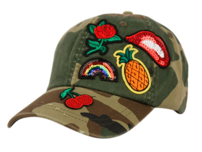 12 Pieces Washed Cotton Baseball Cap With Multi Patch Assorted ...