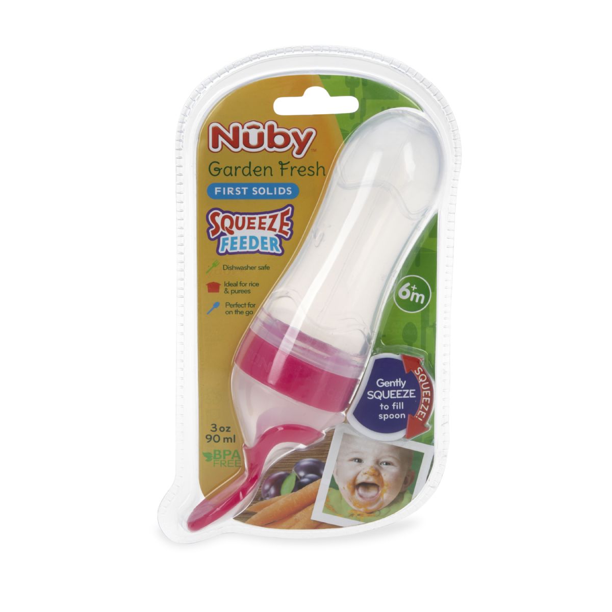 24 Wholesale Nuby Silicone Squeeze Feeder, 3 oz - WSD
