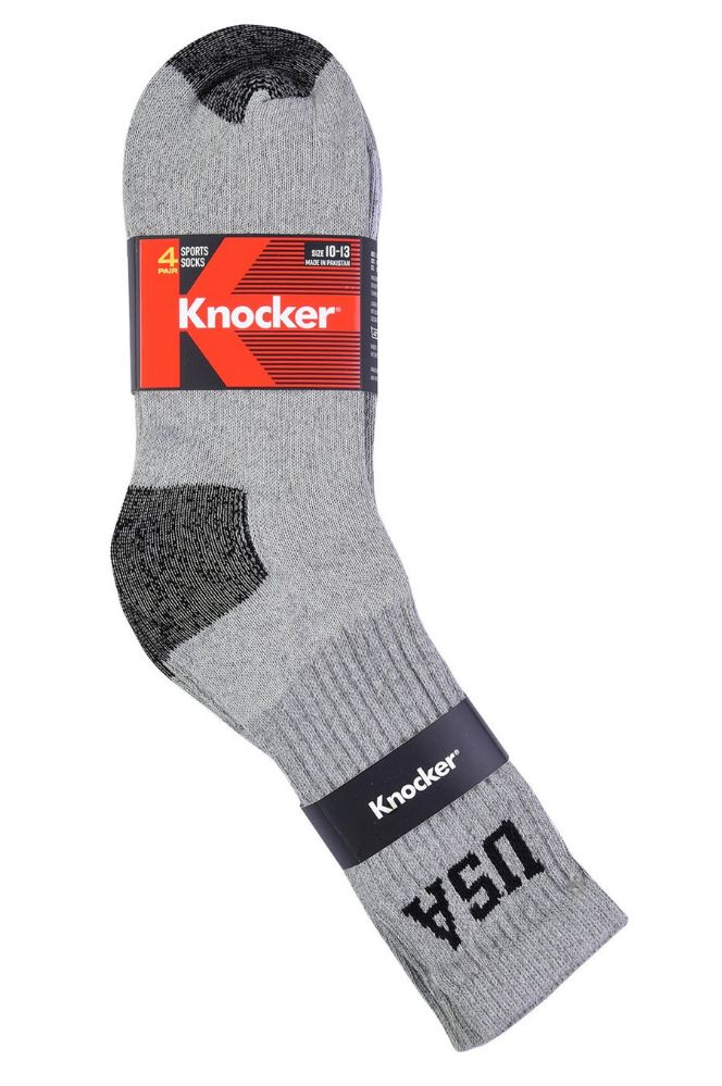 240 Pairs Knocker Crew Sports Socks 9-11 - Men's Diabetic Socks - at ...