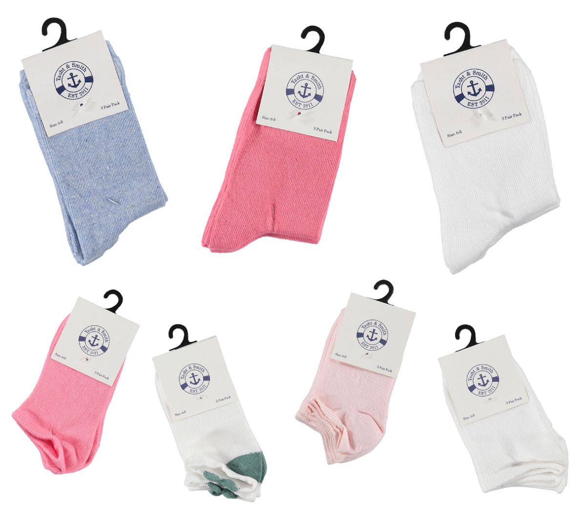 120 Pairs Sock Pallet Deal Mixed Assorted Random Colors For Women ...