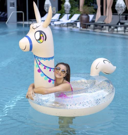 Glitter Llama - 48" Jumbo Beach & Pool Tube - Inflatables - at ...