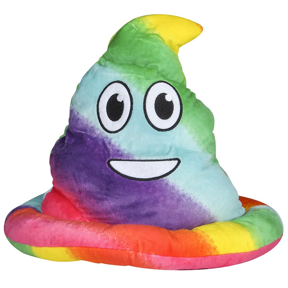 24 Wholesale Rainbow Emoticon Poop Hat - WSD