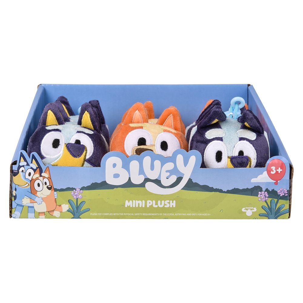 18 pieces 4.75 inch Bluey Back Clip 9ct - Key Chains - at ...