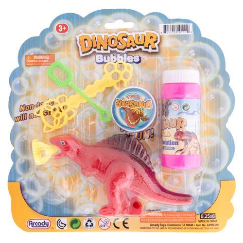 24 Wholesale Dinosaur Bubble Play Set - 5 Piece Set - WSD