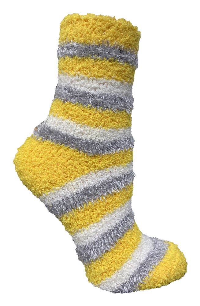 120 Wholesale Yacht & Smith Women's Fuzzy Snuggle Socks , Size 9-11 ...