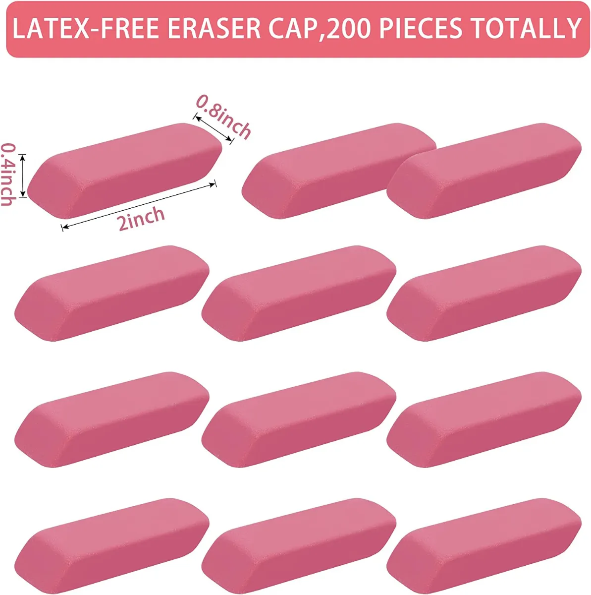6000 Pieces Yacht And Smith Pink Erasers - Erasers - at ...