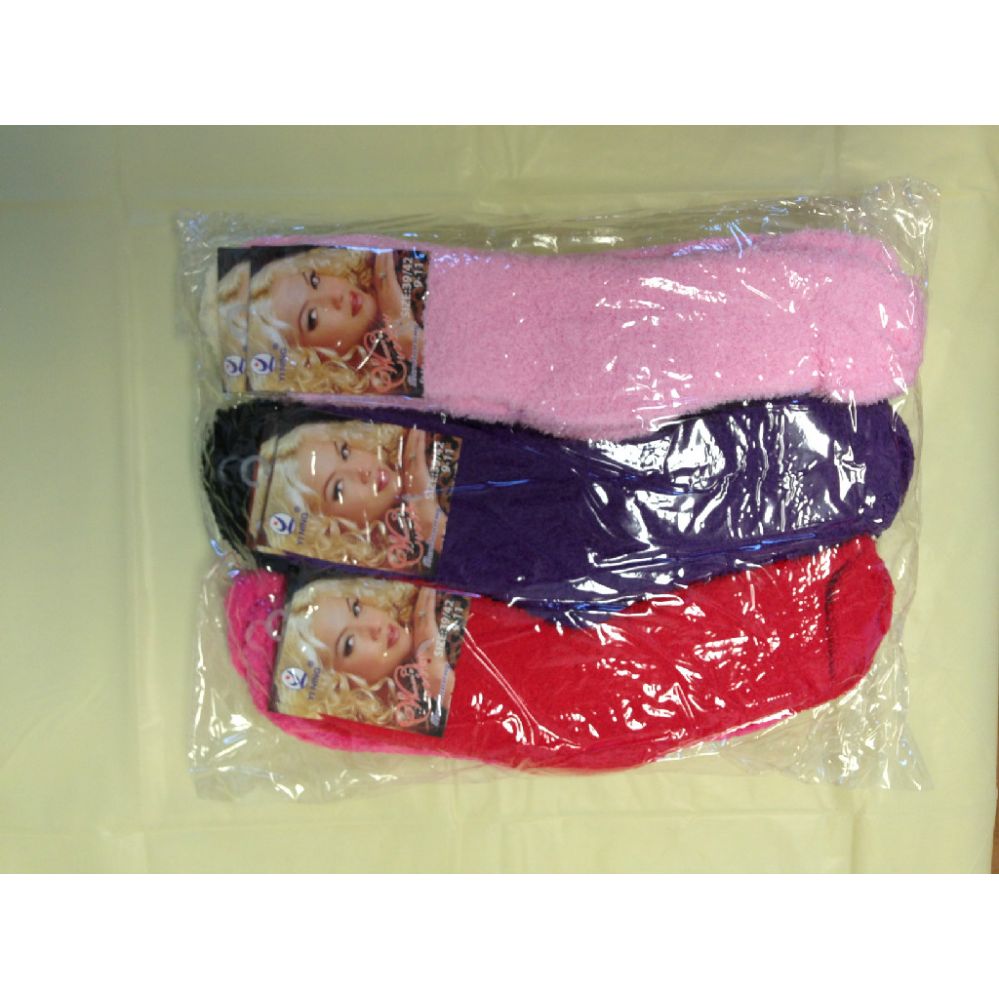 120 Pairs Woman Fuzzy Sock Size 9 11 Solid Colors Assorted Womens
