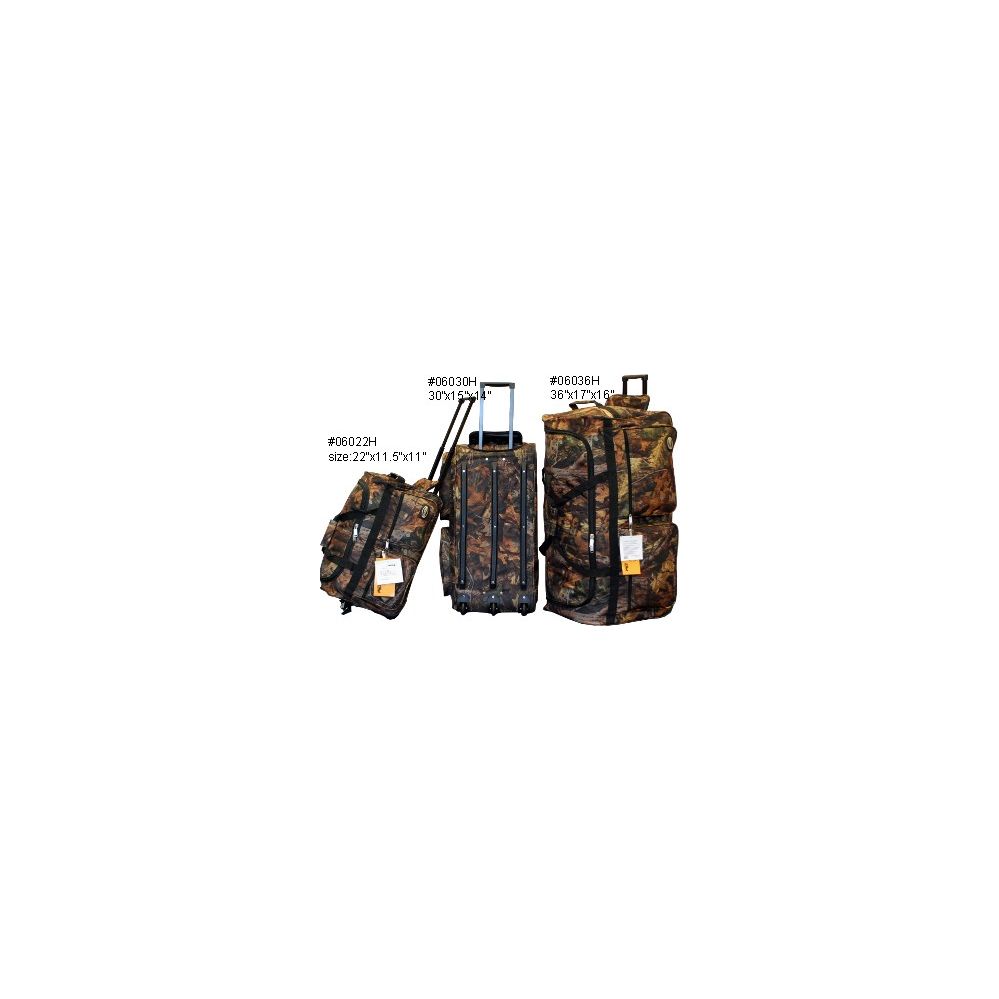 12 Pieces "E-Z Roll" 22" Hunting Rolling Duffel - Travel & Luggage ...