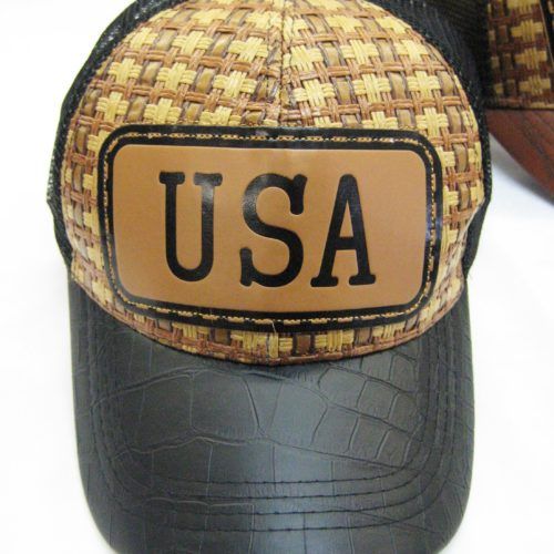 Bulk USA Straw Mesh Baseball Caps - Wholesale Sock Deals