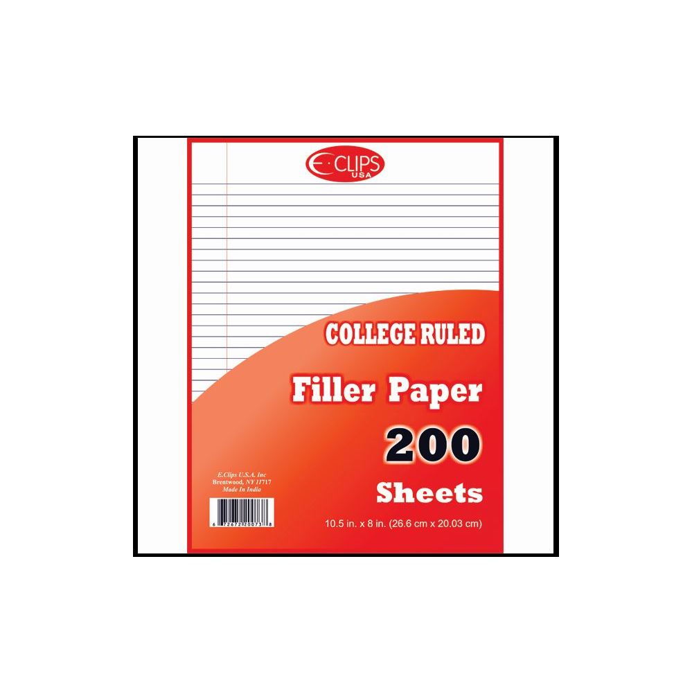 36 Wholesale Filler Paper 200 Count College Ruled At 36 Wholesale Filler Paper 200 Count College Ruled At