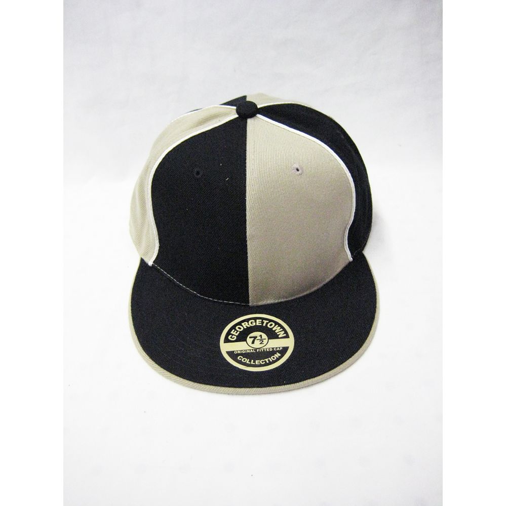 36 Pieces Fitted Two Tone Flat Bill Cap - Baseball Caps & Snap Backs ...