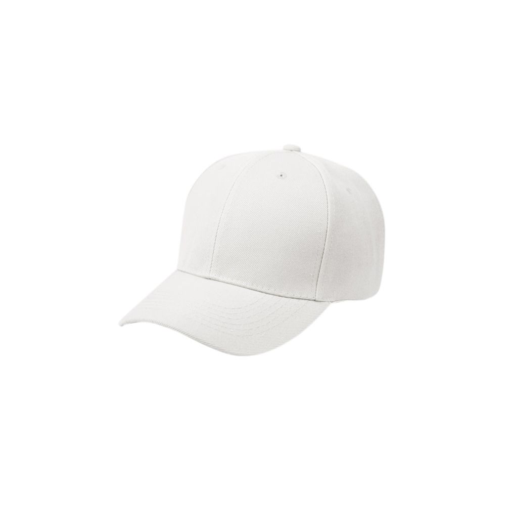 36 Wholesale Plain Baseball Touch Closure Cap In White - WSD