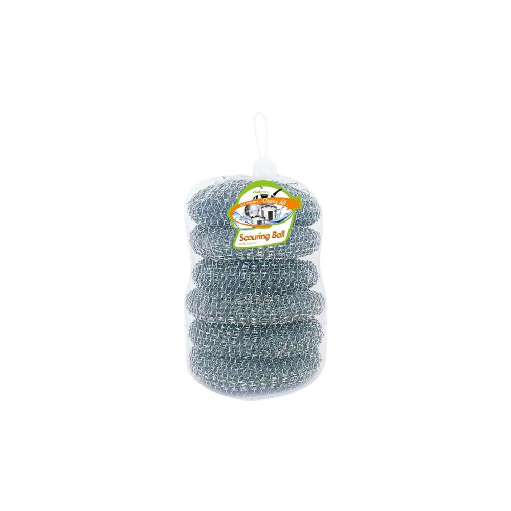 96 Wholesale 6 Piece Scouring Ball - WSD