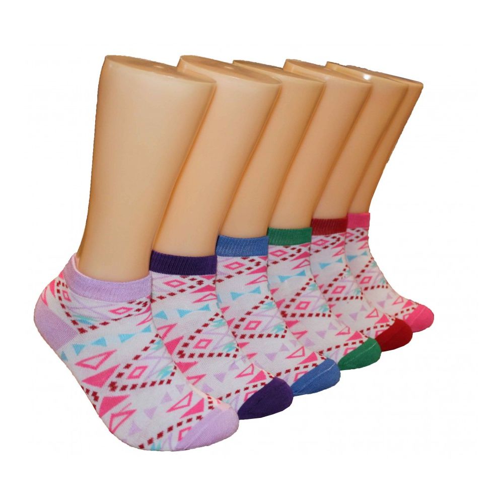 480 Pairs Womens Tribal Print Low Cut Ankle Socks Womens Ankle Sock