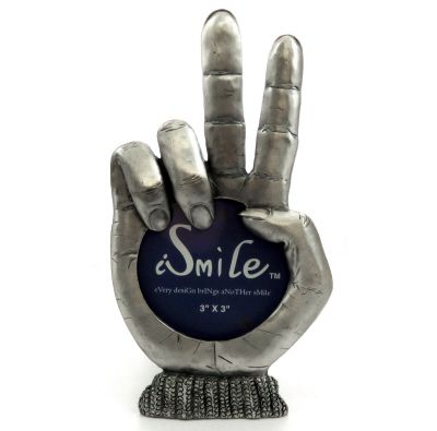 6 Pieces Pewter Picture Frame In The Shape Of A Hand Holding Its ...