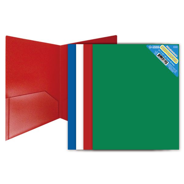 120 Wholesale Two Pockets Folder Solid Color - WSD