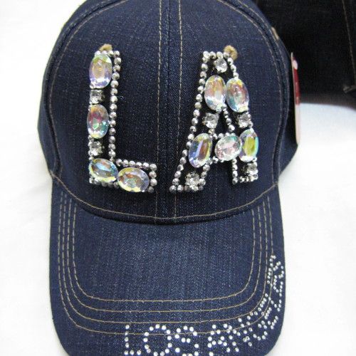 "los Angeles" Rhinestone Baseball Cap - SB