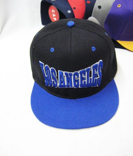 36 Wholesale Los Angeles Snap Back Two Tone Plain Flat Bill Caps ...