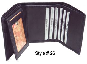 Tri Fold Wallet Black - SB