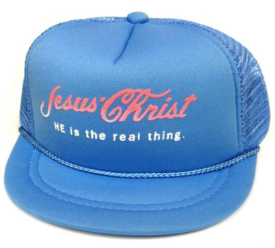 24 Pieces Infant "jesus Christ He Is The Real Thing" Hat In Assorted ...
