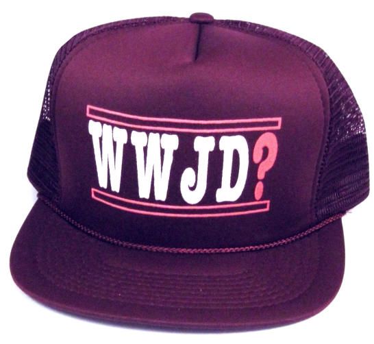 24 Pieces Adult Mesh Back Printed Hat, "wwjd?", Assorted Colors ...