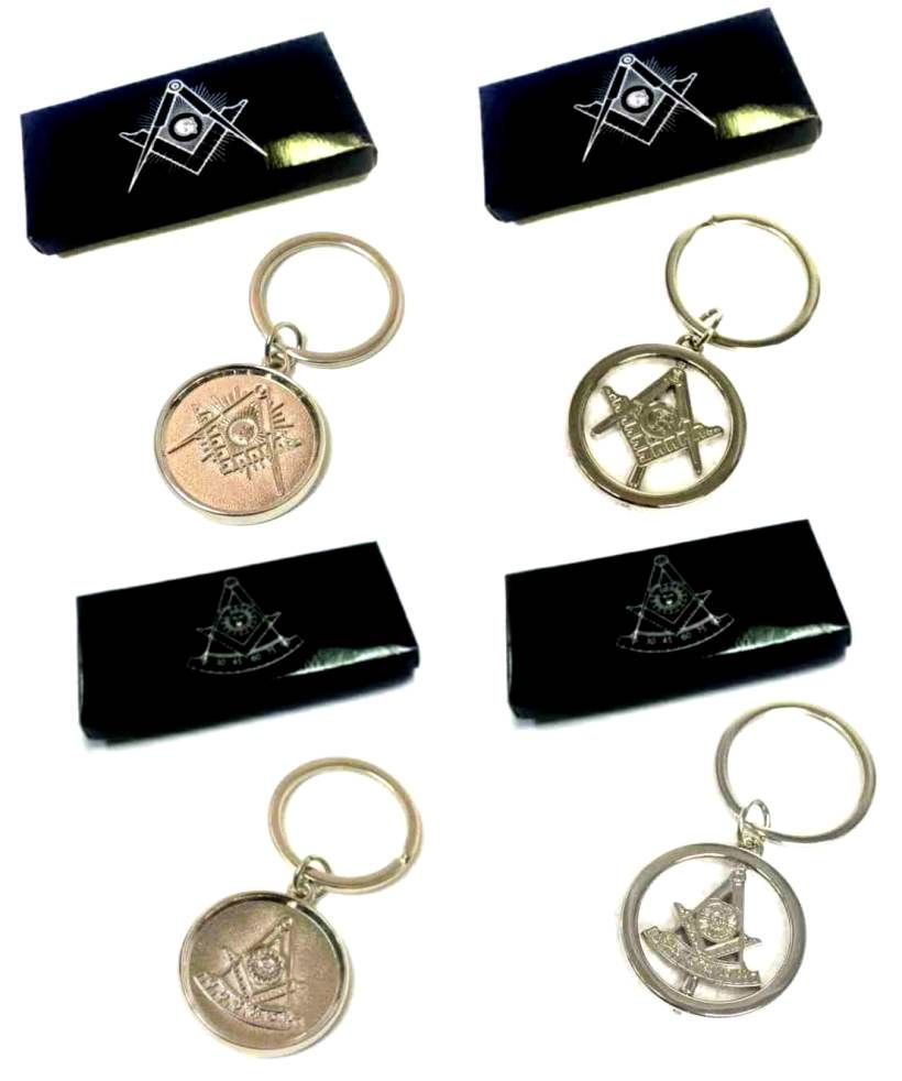 24 Pieces Metal Masonic Keychains Individually Boxed Mix Of Styles ...