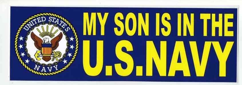 48 Pieces 3" X 9" Decal My Son Is In The U.s. Navy - Stickers - at ...