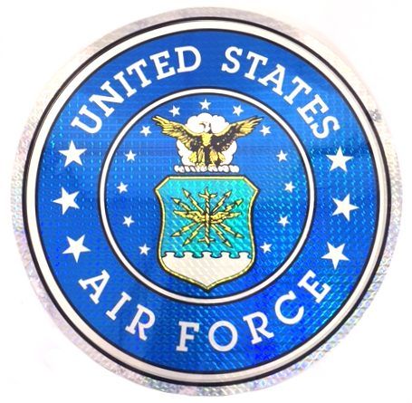 12 Pieces 12" Round Decal, Unites States Air Force - Stickers - at ...