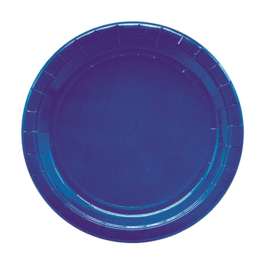 Seven Inch Eight Count Paper Plate Dark Blue - SB