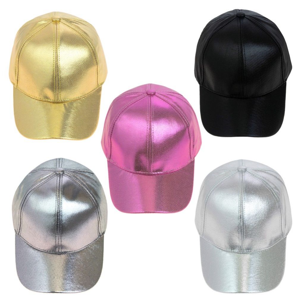 Metallic Adjustable Baseball Cap In 5 Assorted Colors - SB