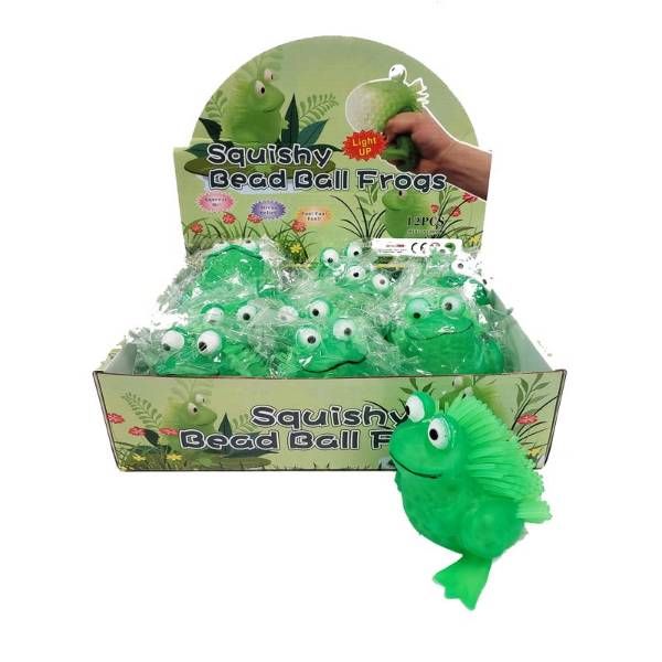 48 Pieces Squishy Bead Frog With Lights - Slime & Squishees - at ...