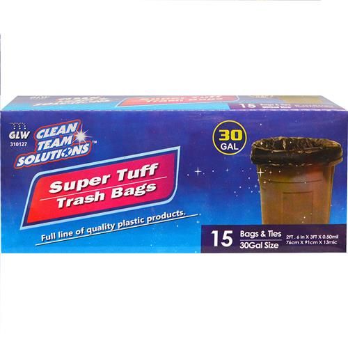 24 Wholesale Super Tuff Trash Bags 30 Gallon - WSD