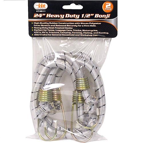 12 Pieces 2 Piece Heavy Duty Bonji - Bungee Cords - at - alltimetrading.com