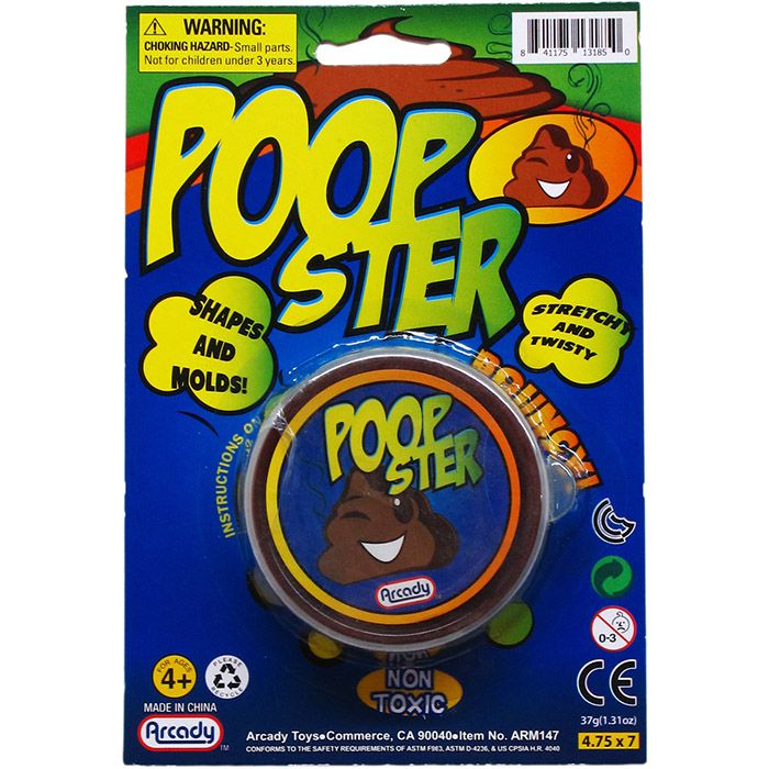 72 Pieces 2.75" Poopster Putty On Blister Card - Slime & Squishees - at ...