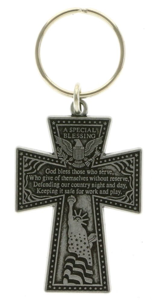 60 Wholesale Special Blessing Pewter Cross American Eagle Statue Of ...