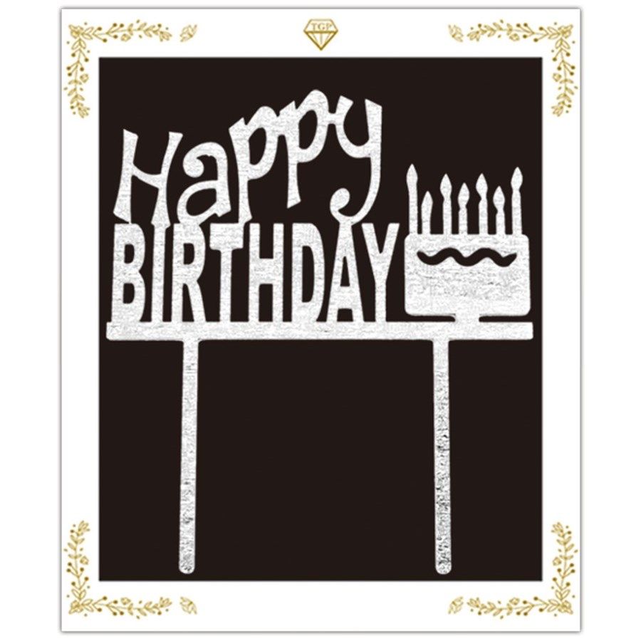 72 Pieces Birthday Cake Topper In Silver - Birthday Candles - at ...