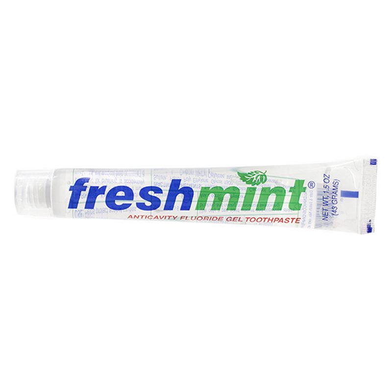 144 Pieces Freshmint 1.5 Oz. Clear Gel Anticavity Fluoride Toothpaste ...