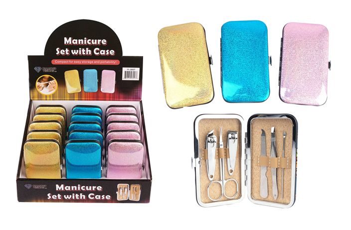 30 Pieces Manicure Set With Case 6 Piece - Manicure and Pedicure Items ...