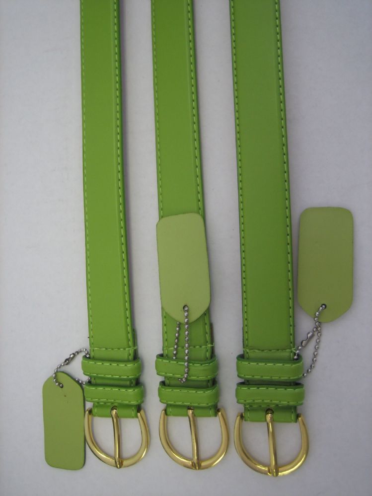 96 Wholesale Skinny Green Belt Thin Waist Jeans Belt For Pants In Pin