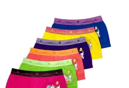 48 Pieces Girl's Seamless Boxers - Girls Underwear and Pajamas - at ...