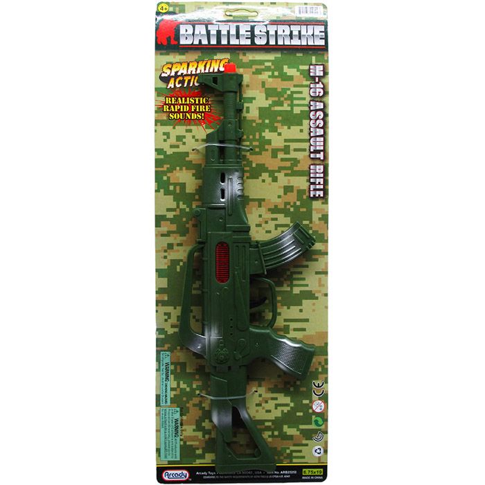 36 Pieces 15.5" M-16 Military Toy Rifle W/ Sparking Action Tied On Car ...